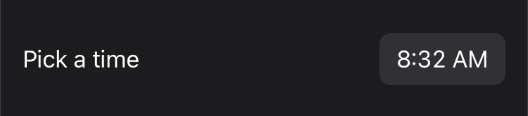 Swiftui Datepicker Display Components 