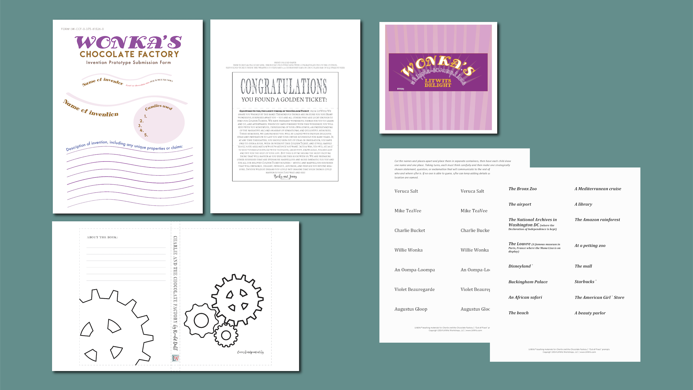 Creative teaching ideas for CHARLIE AND THE CHOCOLATE FACTORY