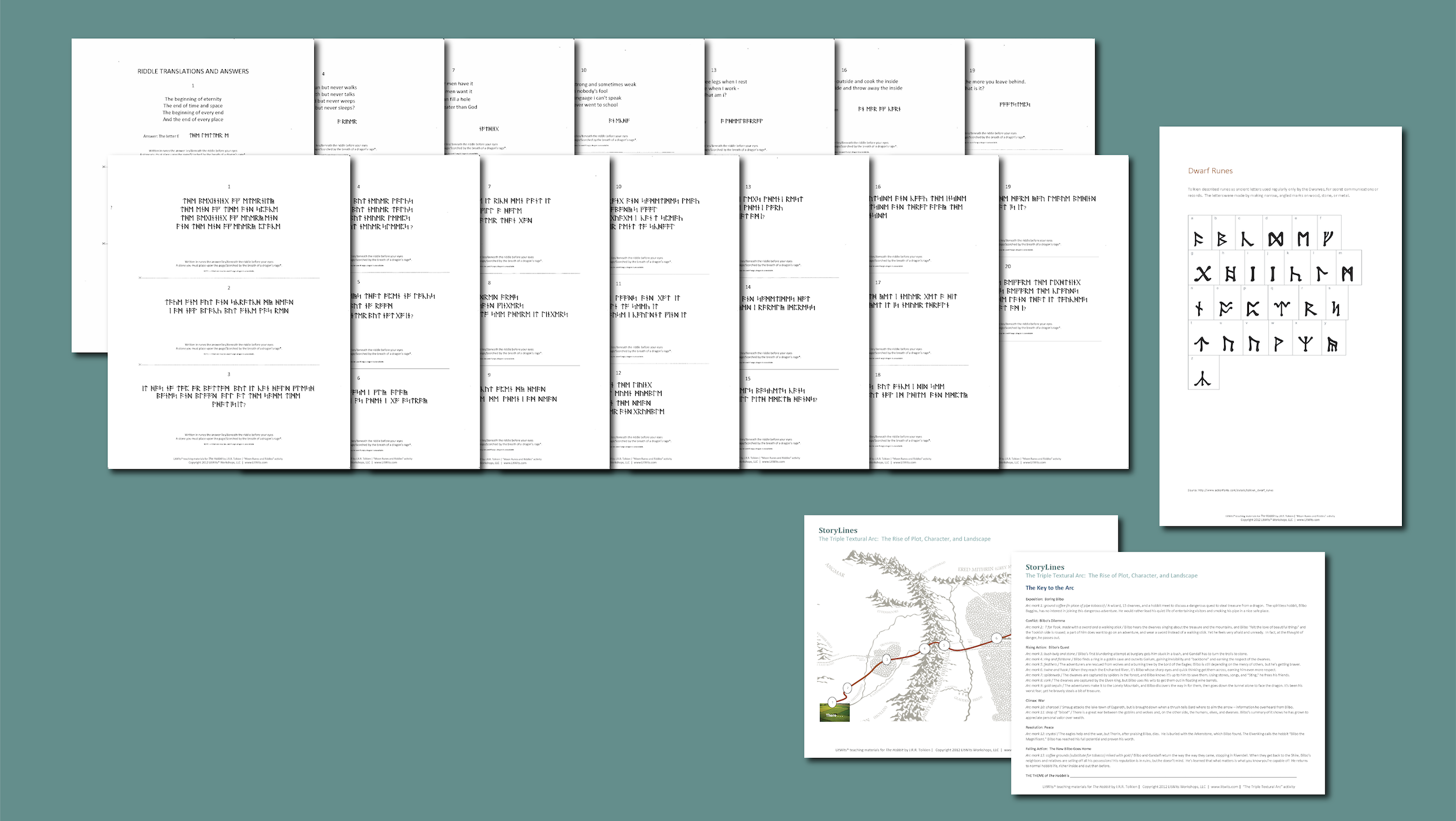 LitWits Printables for THE HOBBIT