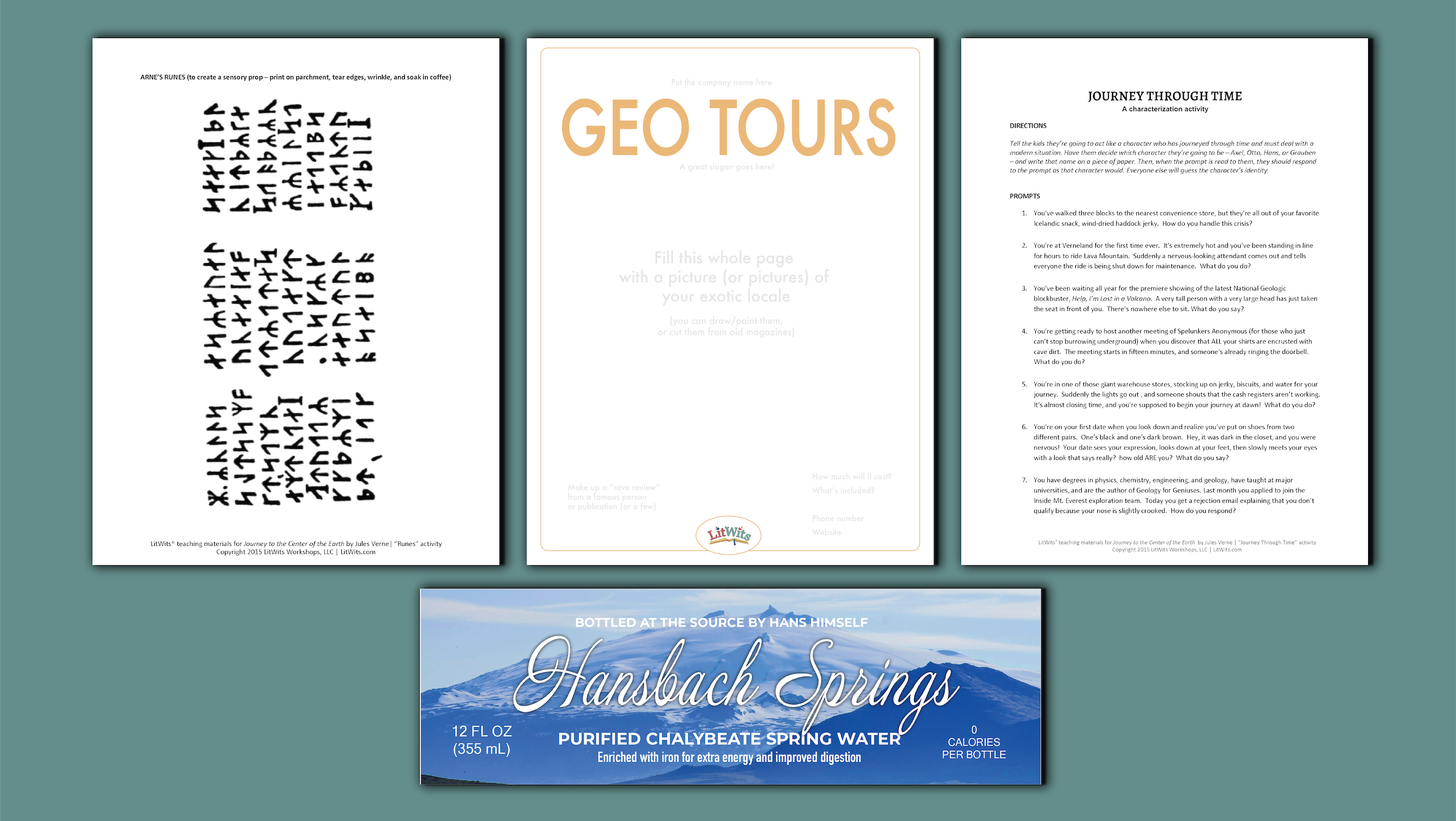 Creative teaching ideas for JOURNEY TO THE CENTER OF THE EARTH