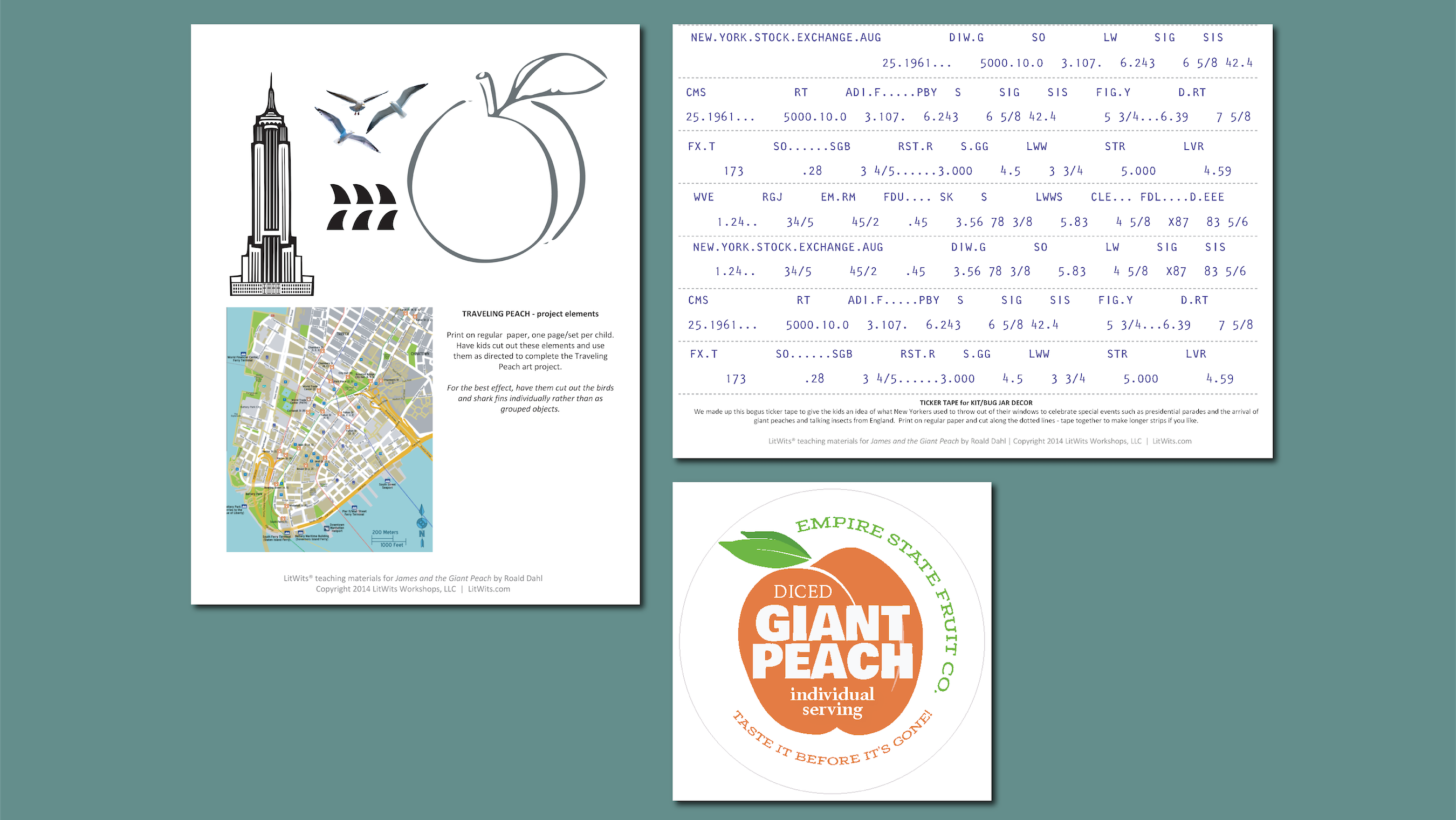 Creative teaching ideas for JAMES AND THE GIANT PEACH